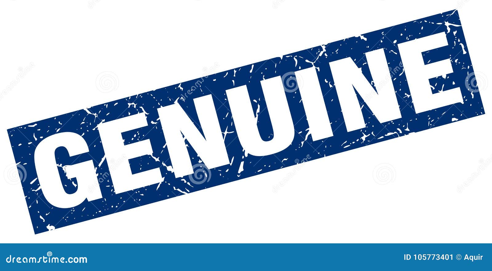 Genuine Stamp Cartoon Vector | CartoonDealer.com #105773401