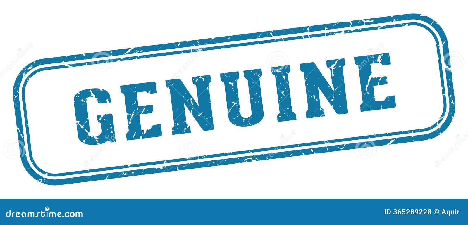 Genuine Stamp Cartoon Vector | CartoonDealer.com #105773401