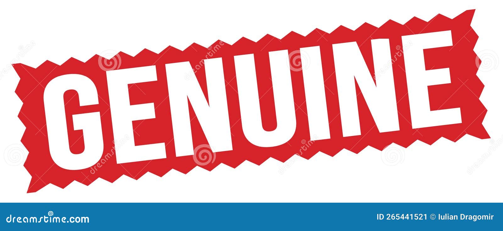 GENUINE Text Written on Red Stamp Sign Stock Illustration ...