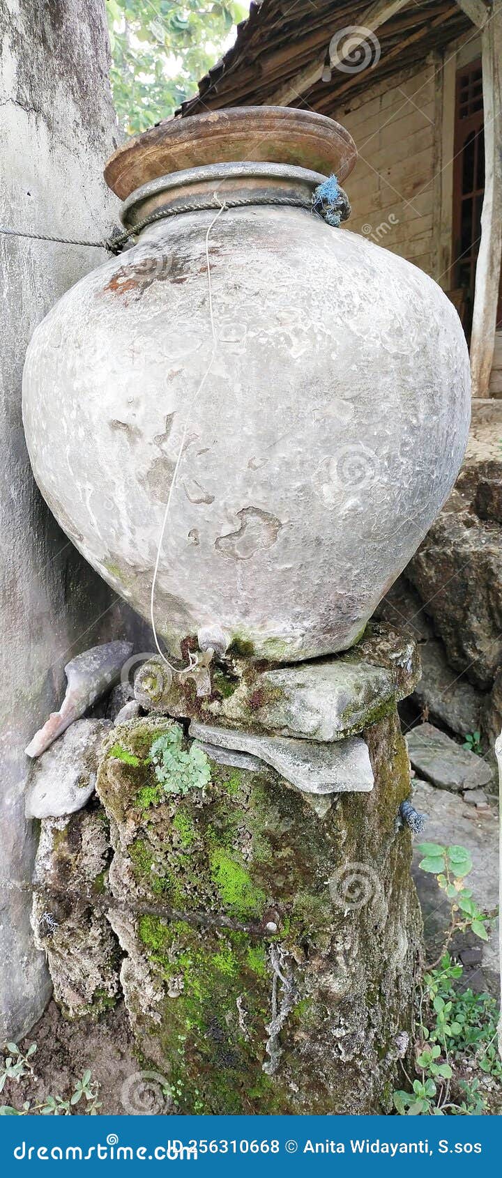 GENUK, a Water Storage Area in Java Made of Soil Stock Photo - Image of ...