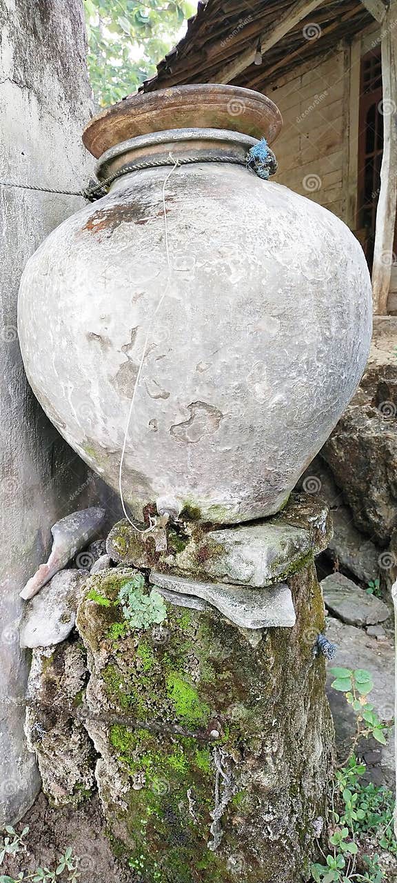 GENUK, a Water Storage Area in Java Made of Soil Stock Photo - Image of ...