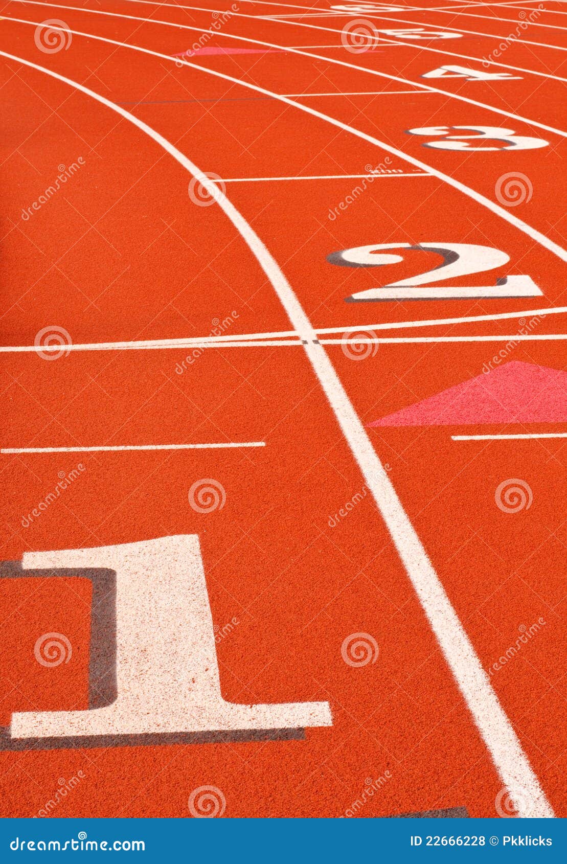 Genummerde Synthetische Renbaan Stock Foto - Image of concurrentie ...