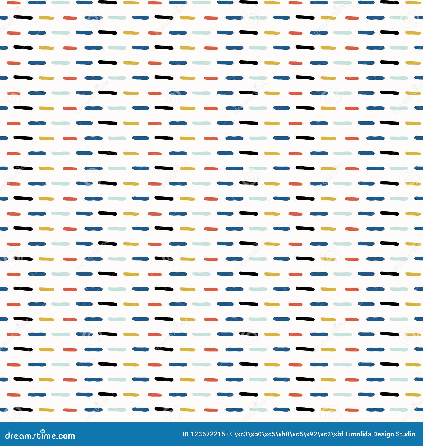 Geo Doodle Stripes Vector Orange and Blue Stock Vector - Illustration ...