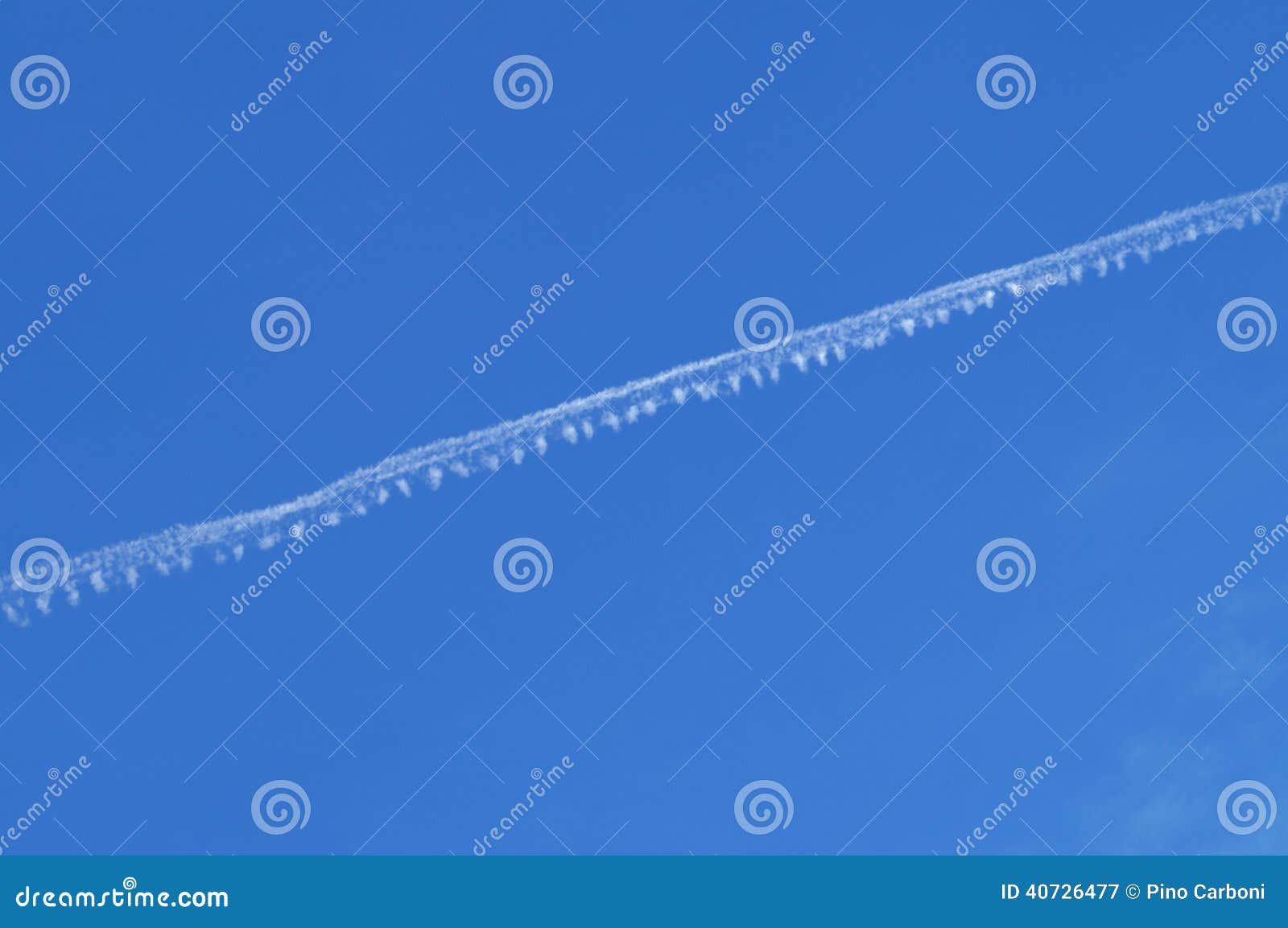 Geo Engineering through Airplane Chemtrails. Stock Image - Image of ...