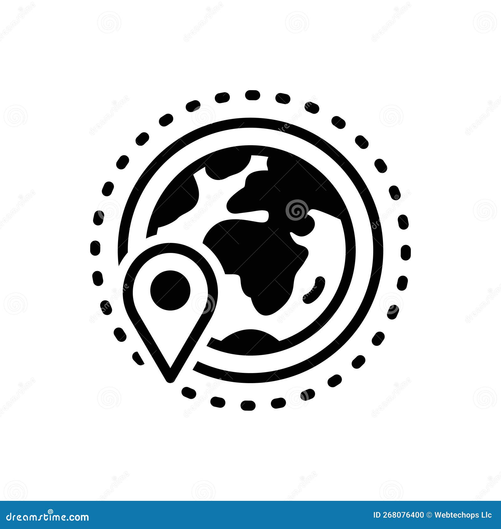 Black Solid Icon for Geo, Geology and Earth Stock Illustration ...