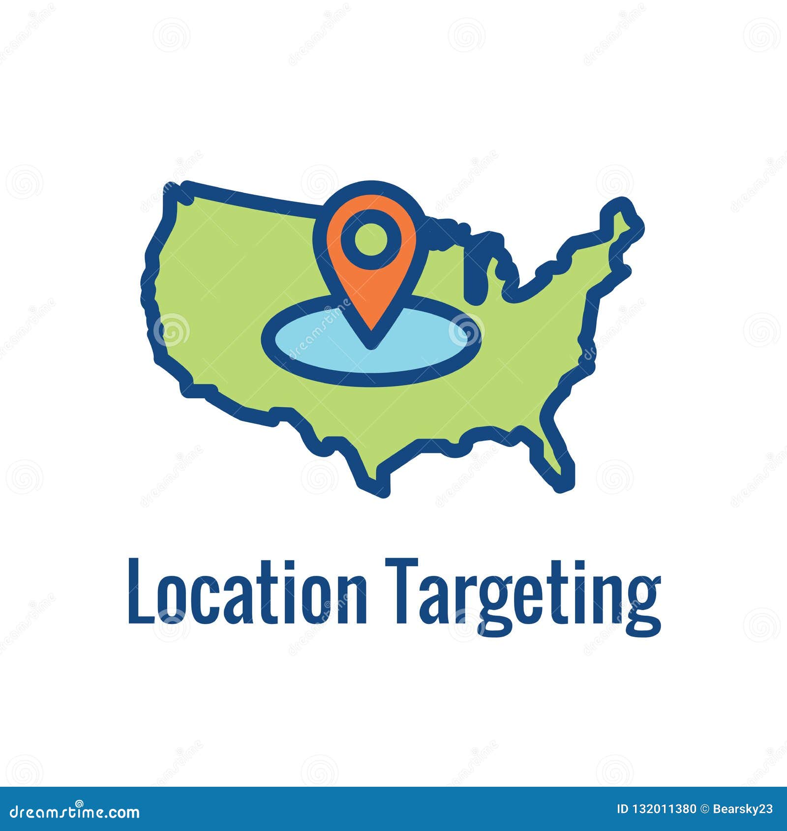 Geo Location Targeting - GPS Positioning and Geolocation Icon Stock ... Geo Location Targeting - GPS Positioning and Geolocation Icon Stock ...