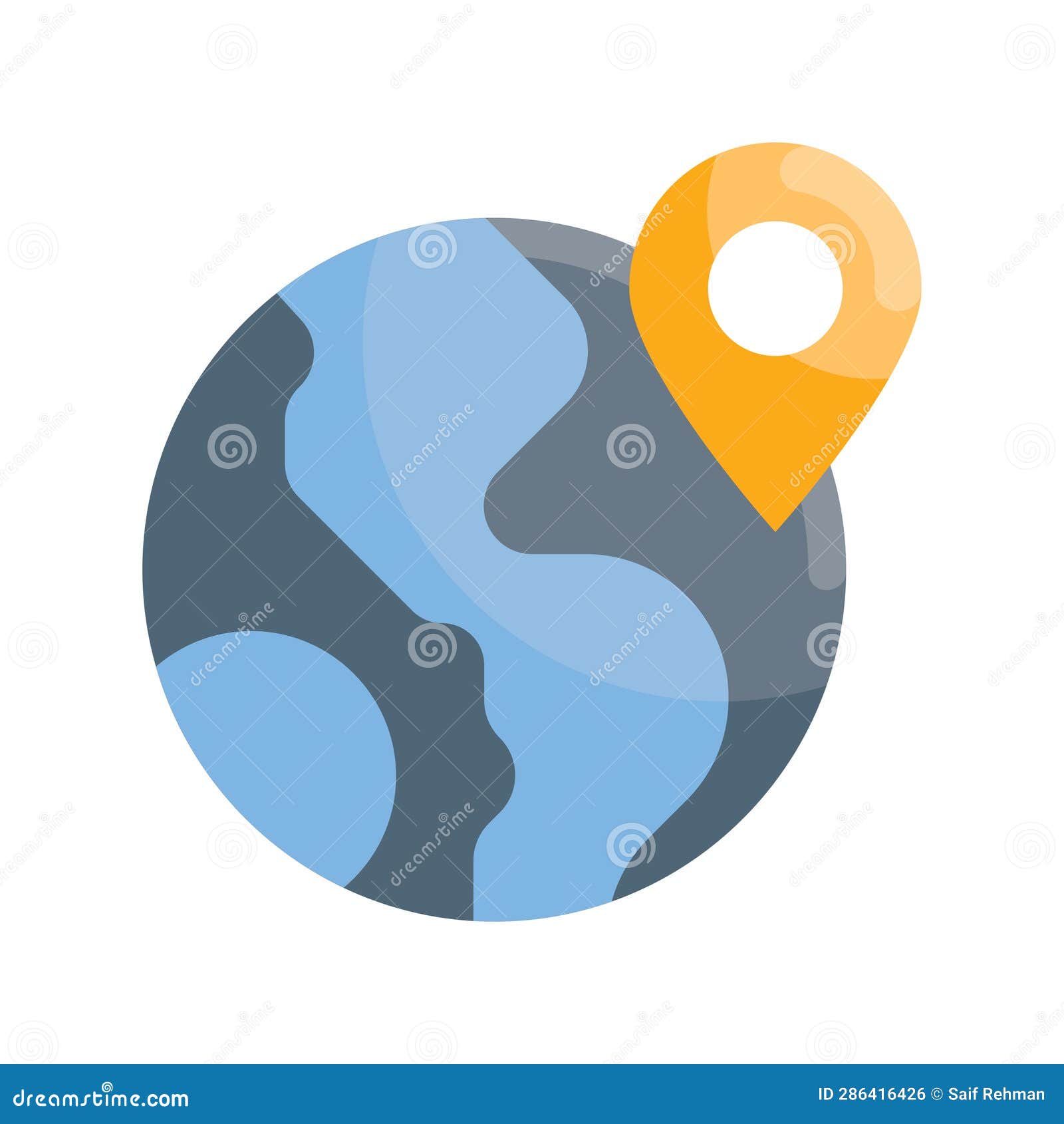 Geo Location Vector Flat Icon Style Illustration. Eps 10 File Stock ...
