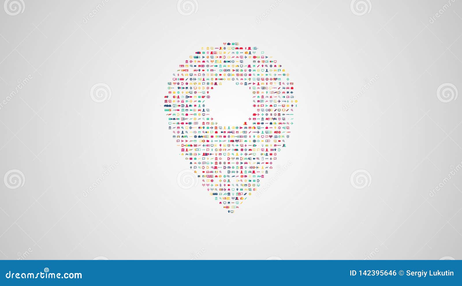 Geo Position Point from Sets of Symbols Stock Illustration ...