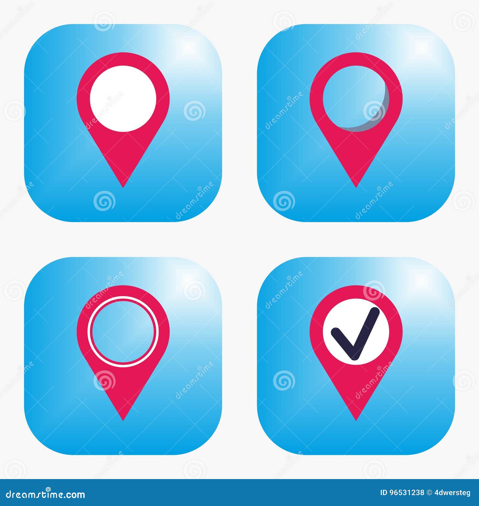 Geo tag icon stock vector. Illustration of button, accuracy - 96531238