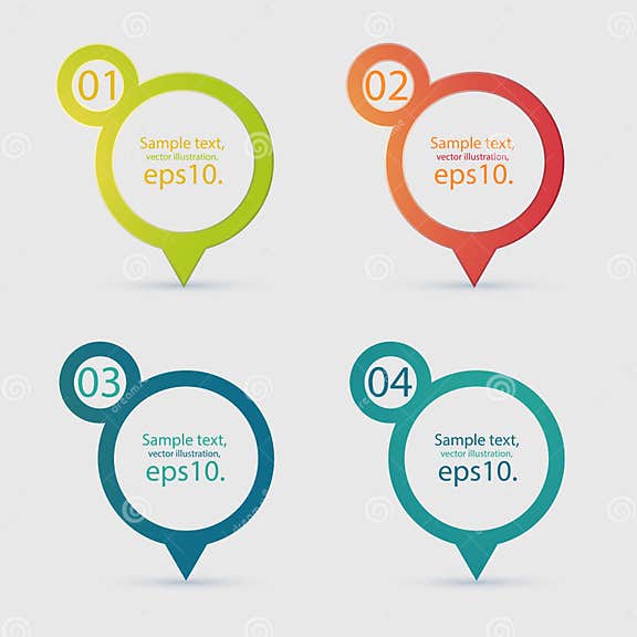 Geo Tag Pin Icon Vector Set Stock Vector - Illustration of flat ...