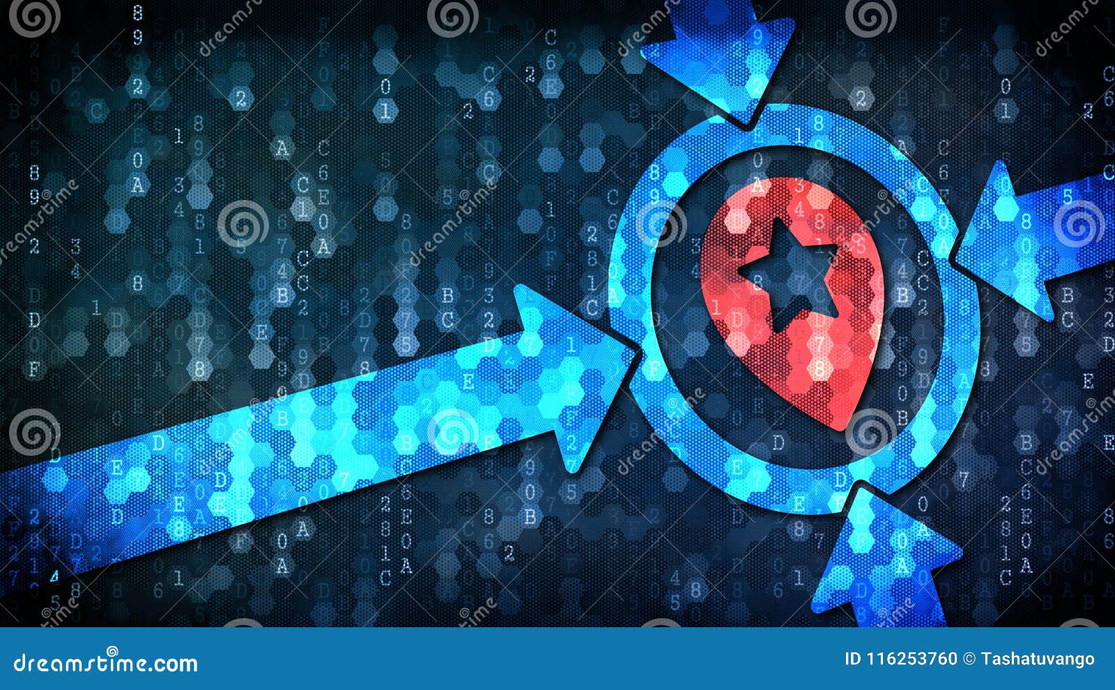 Geo Targeting Concept on Dark Digital Background. Stock Illustration ... Geo Targeting Concept on Dark Digital Background. Stock Illustration ...