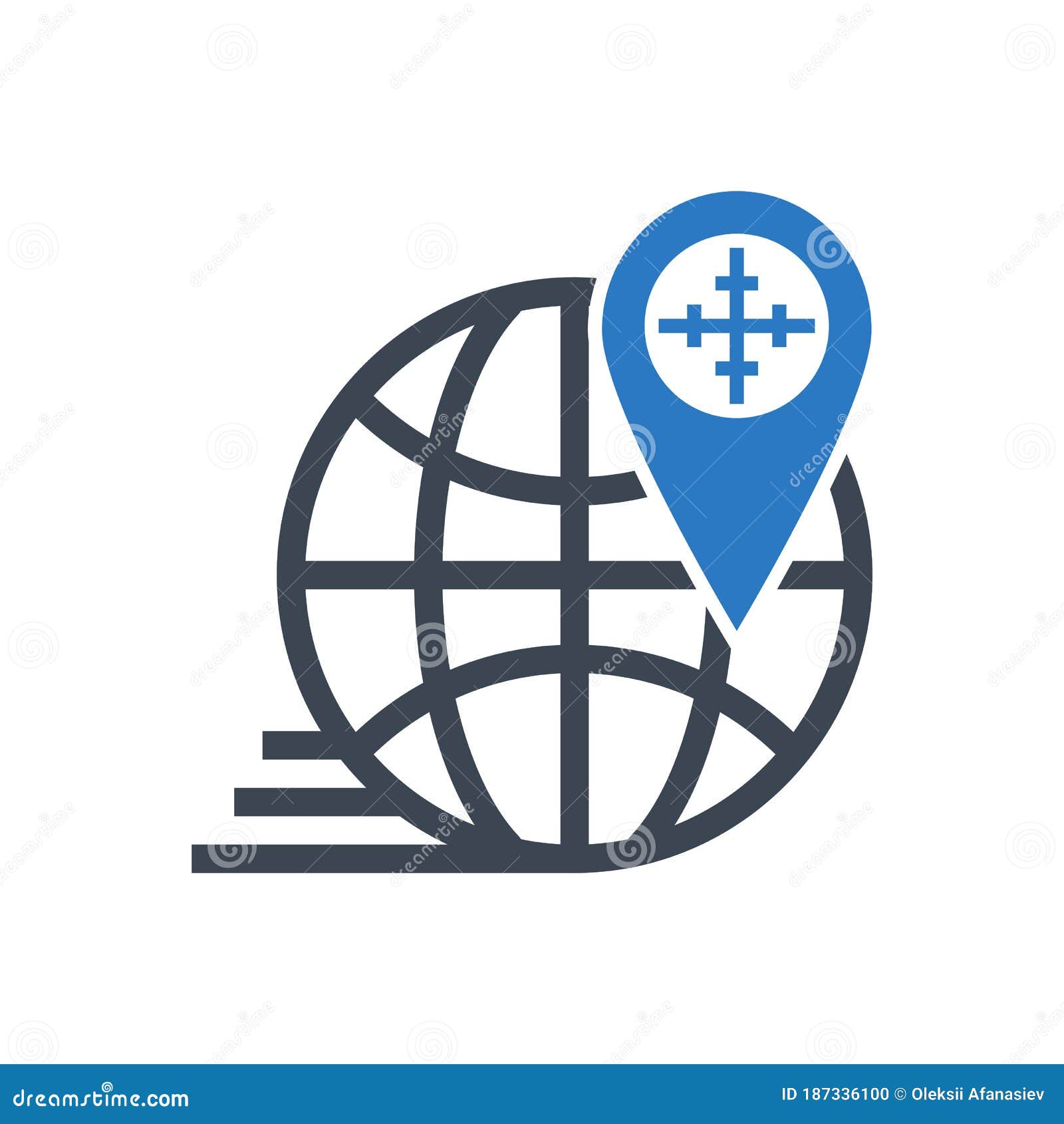 Geo Targetting Vector Glyph Icon Stock Vector - Illustration of design ...