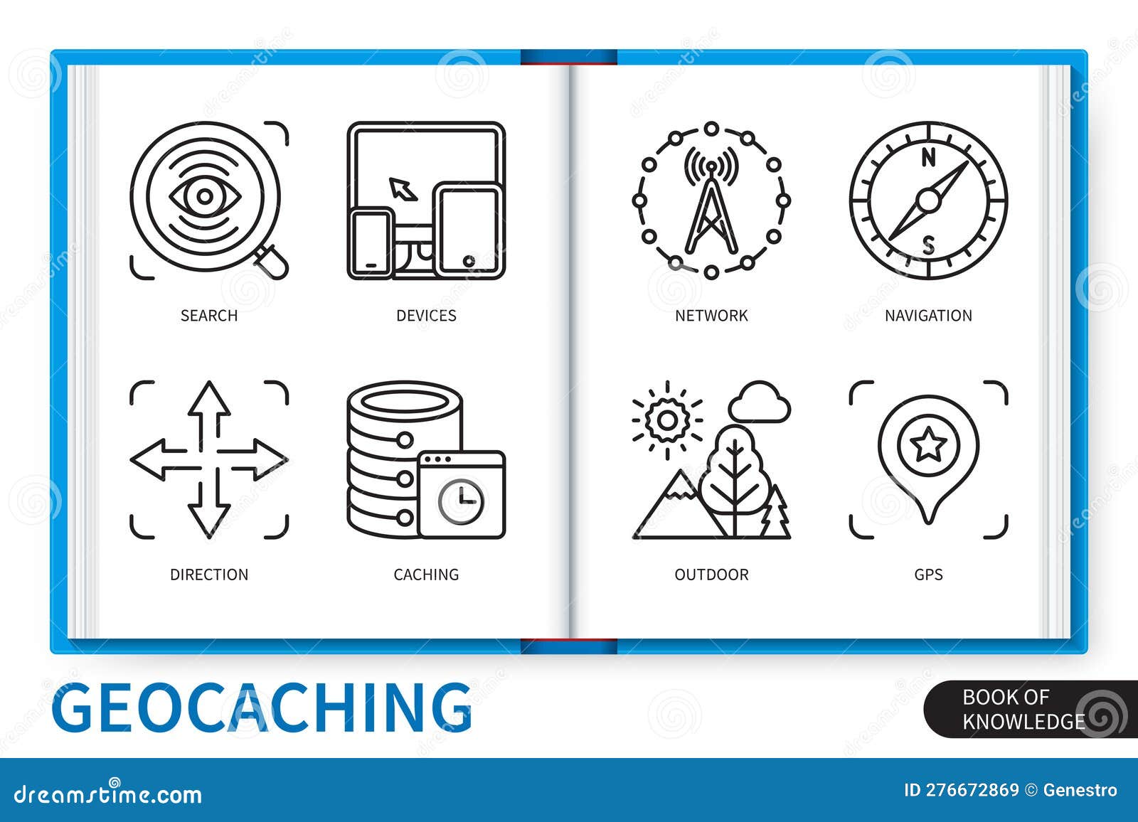 Caching Linear Icon. Modern Outline Caching Logo Concept On Whit ...