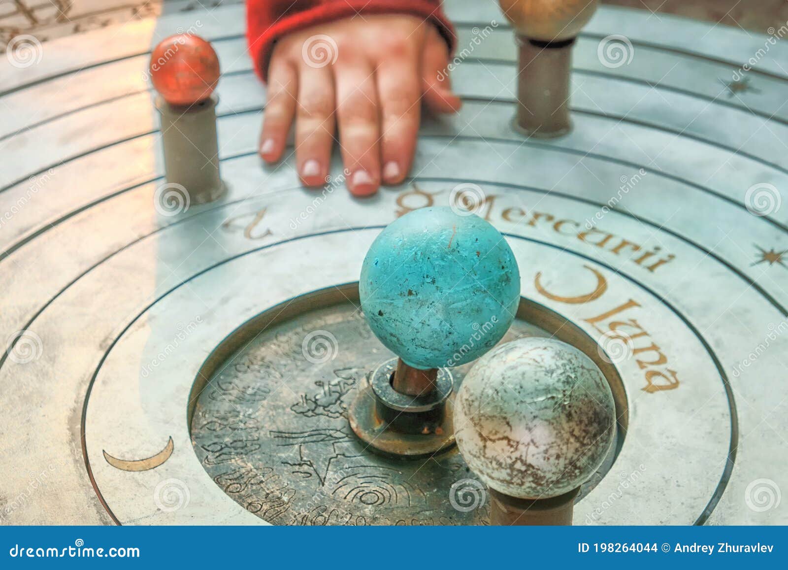 The Geocentric Model of the Solar System. the Earth is in the Center of ...