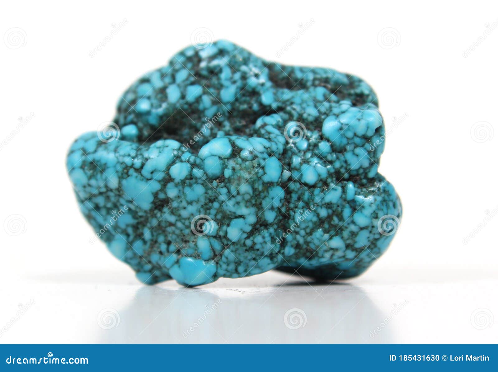 Turqoise Rock Isolarted on White Background Stock Photo - Image of ...