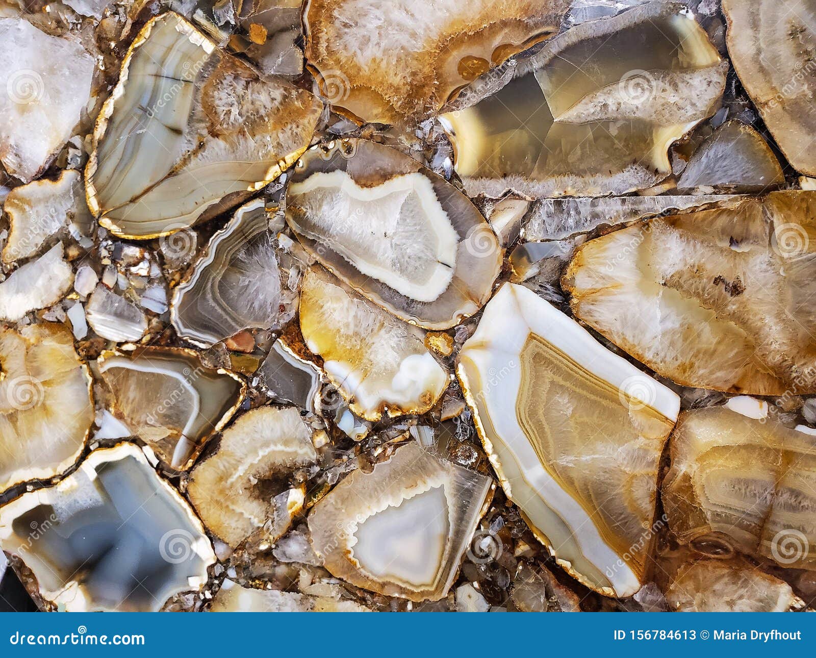 Geode Rock Pattern with Quartz Stock Image - Image of quartz ...