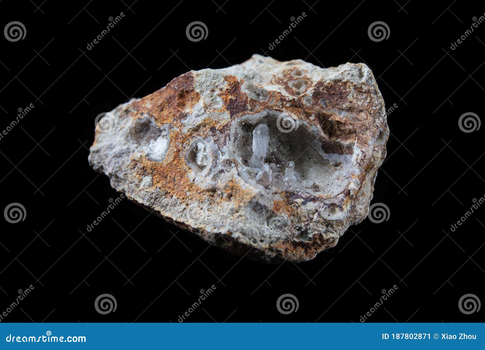 Geode Sample stock image. Image of blue, metallic, ancient - 187802871
