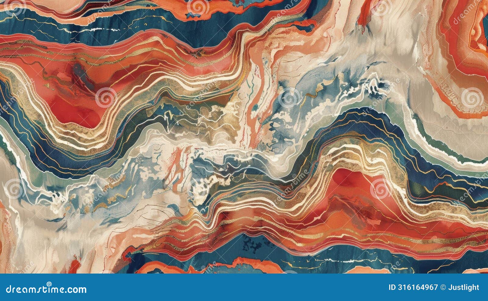 A Geode Wallpaper Pattern with an Intriguing Mix of Swirling Lines and ...