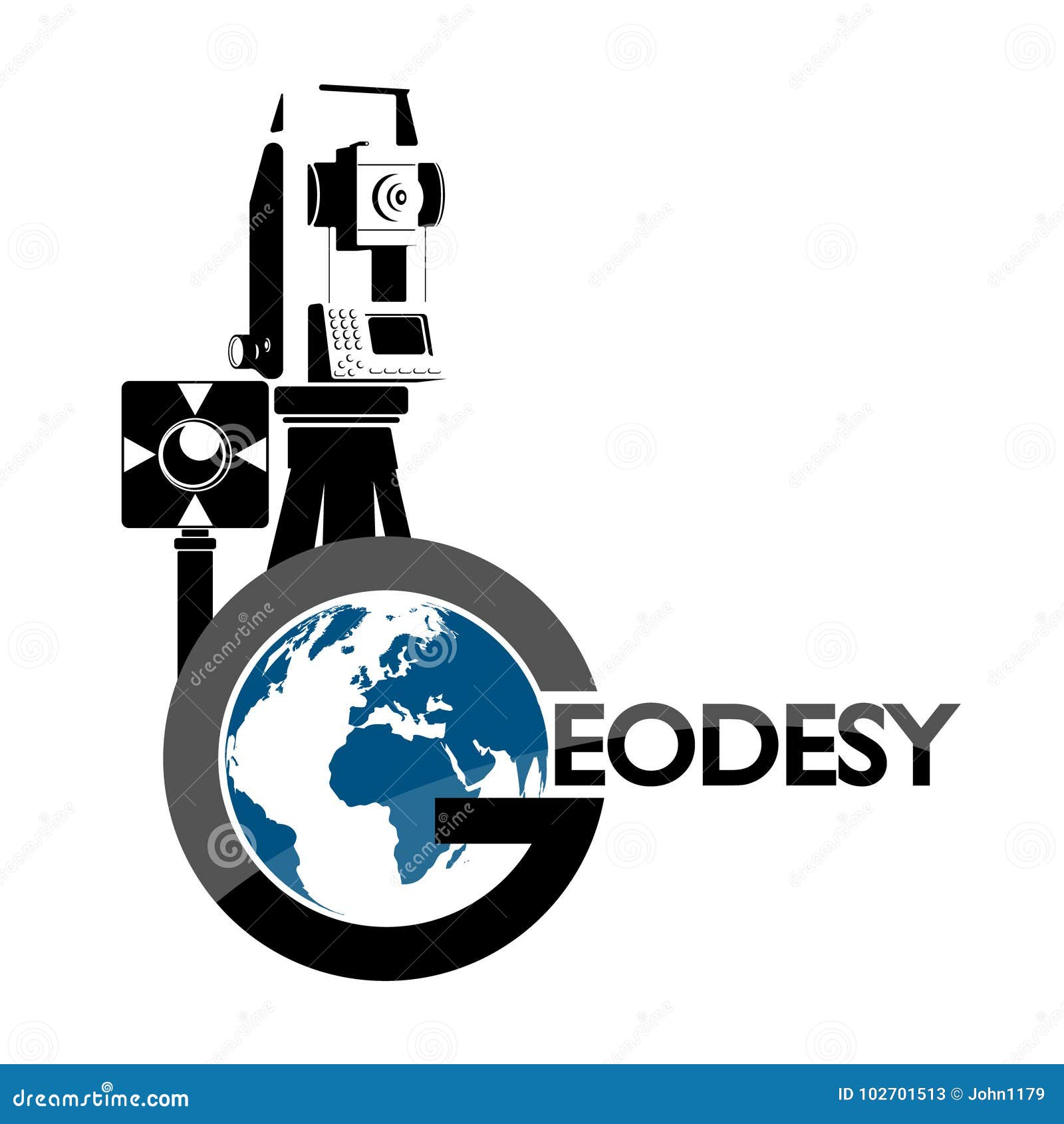 Geodesic Device and Globe Symbol Vector Stock Illustration ...