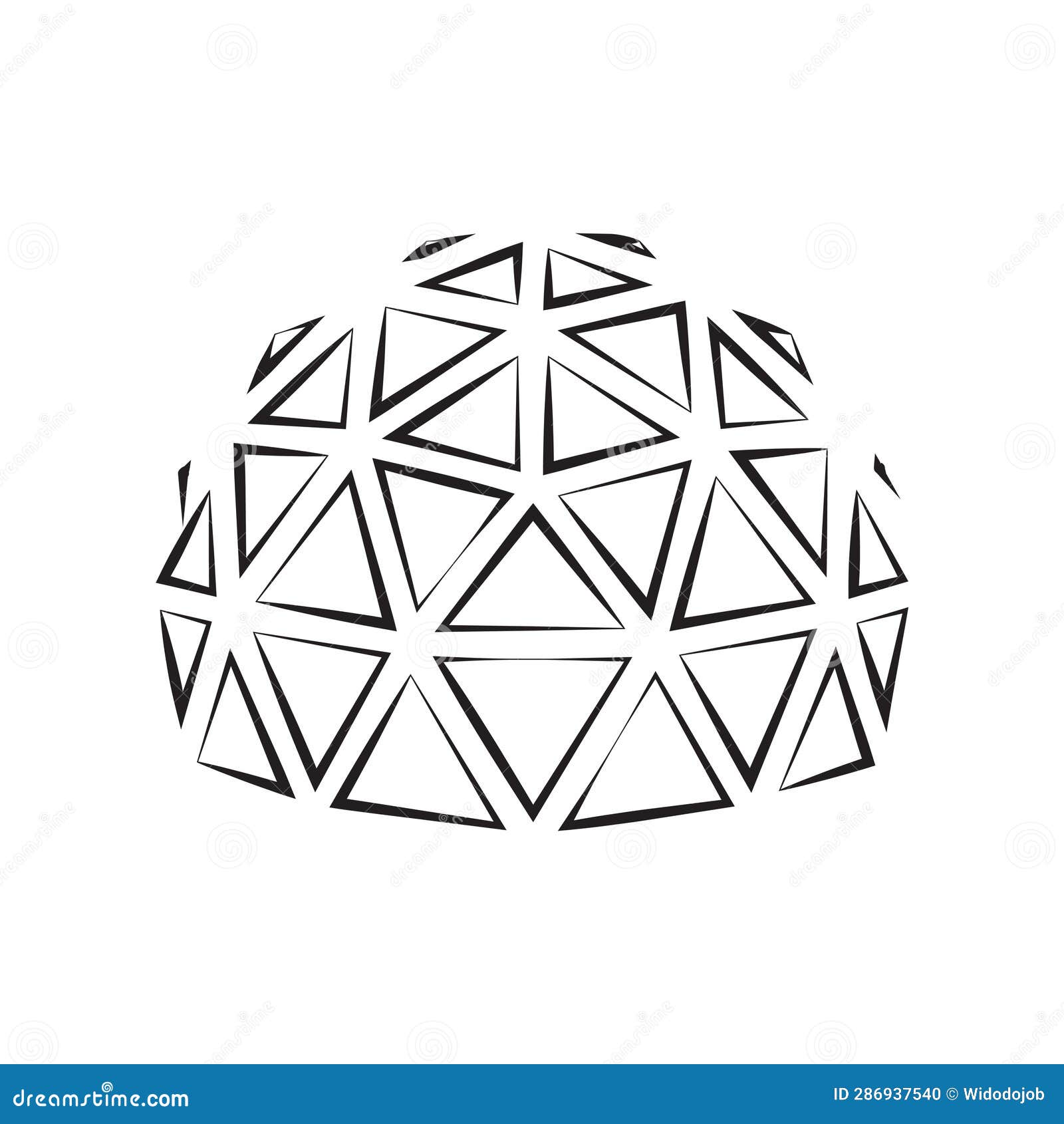 Geodesic Dome Icon Logo Design Vector Illustration Stock Illustration ...