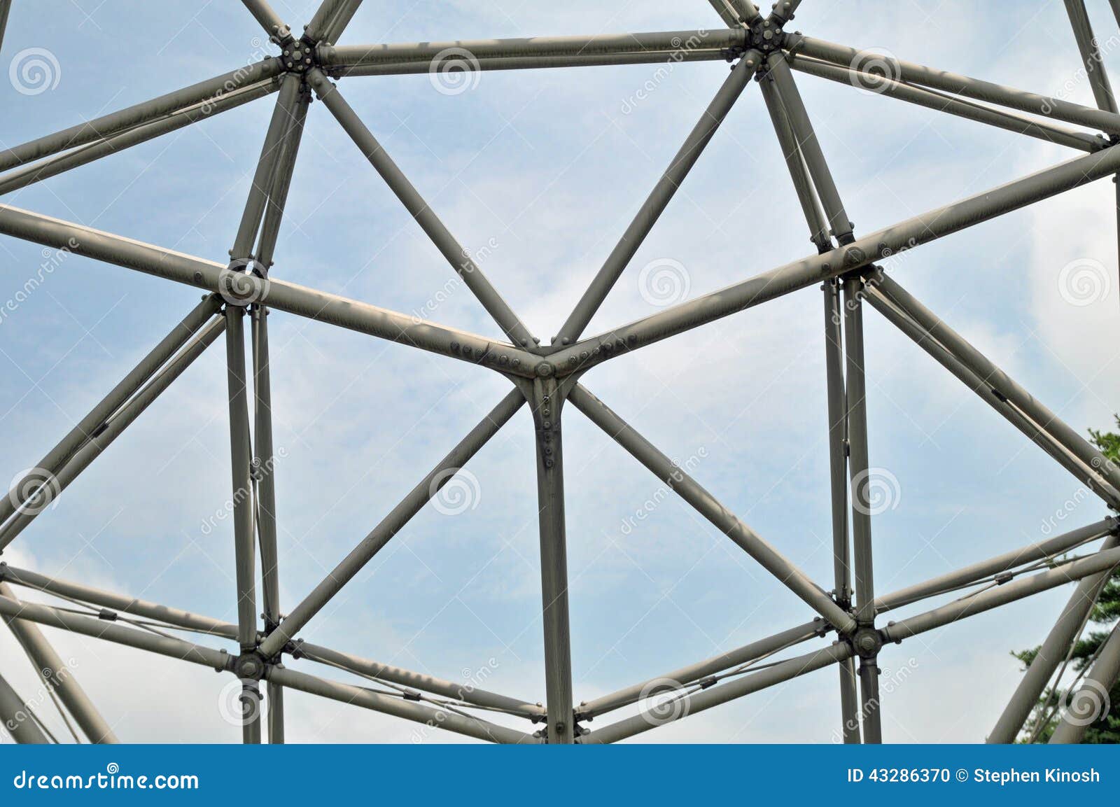 Geodesic Dome stock photo. Image of wire, concrete, geodesic - 43286370