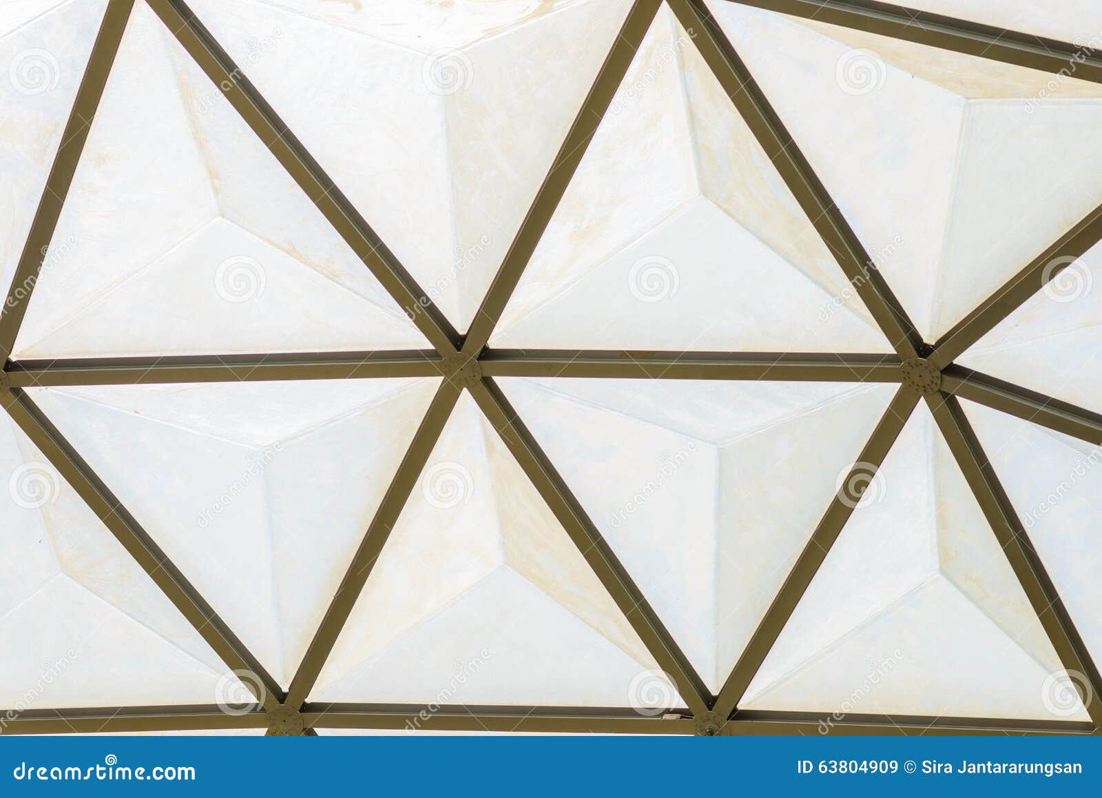 Geodesic Dome Roof Structure Stock Image - Image of interior, glass ...