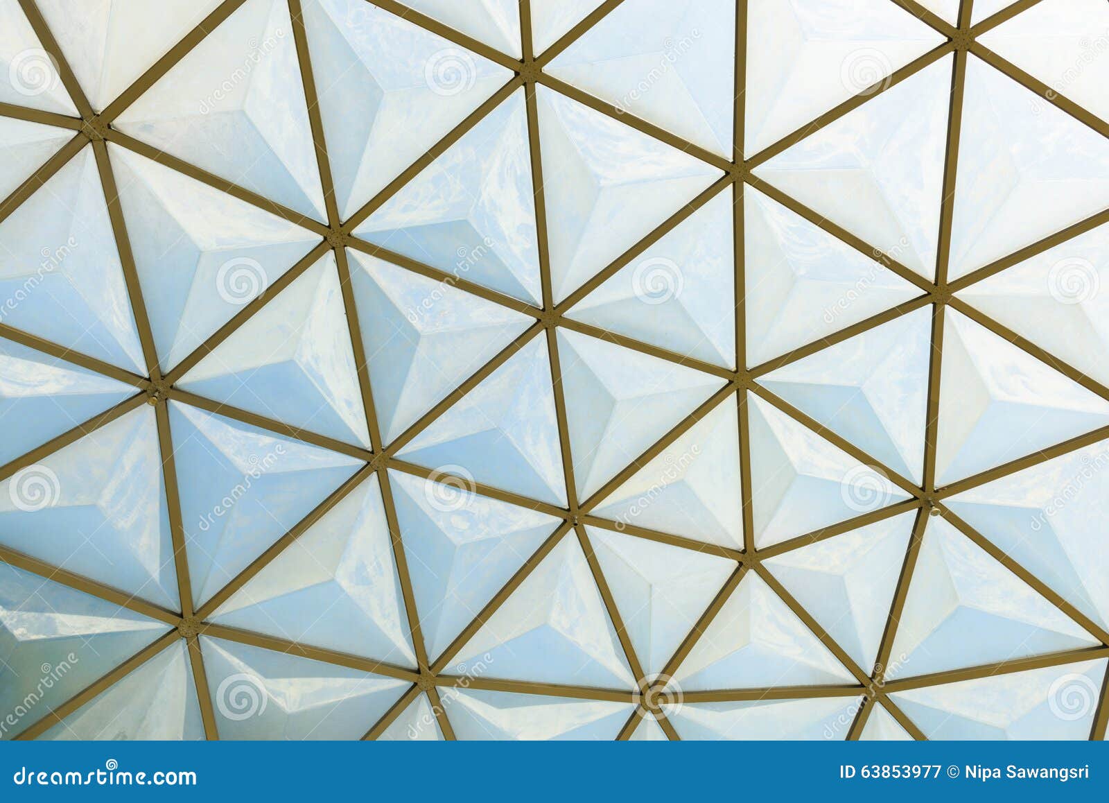 Geodesic Dome Roof Structure Stock Image - Image of shapes, diagonal ...