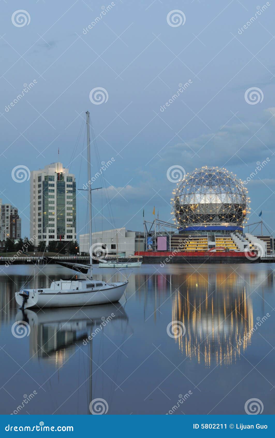 Geodesic Dome of Science World Editorial Photo - Image of boat ...