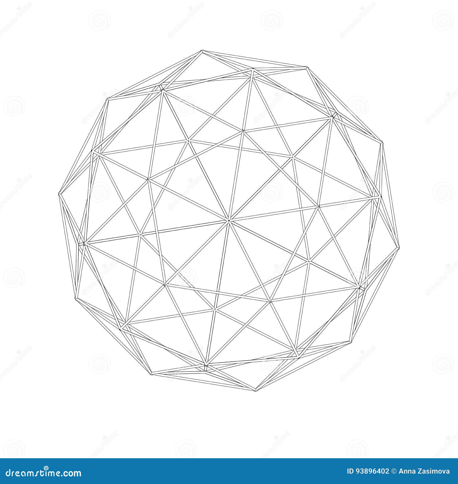 Geodesic grid. Meshes stock vector. Illustration of cosmic - 93896402