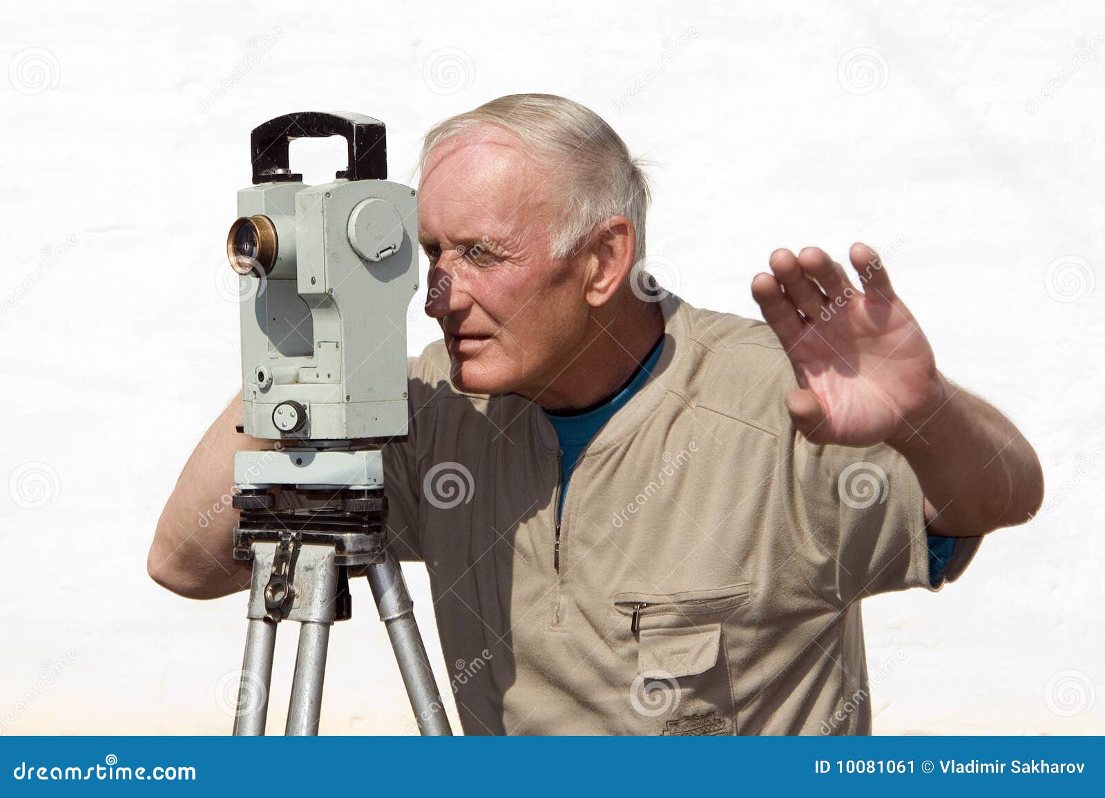 Geodesie stock afbeelding. Image of optica, apparaatje - 10081061