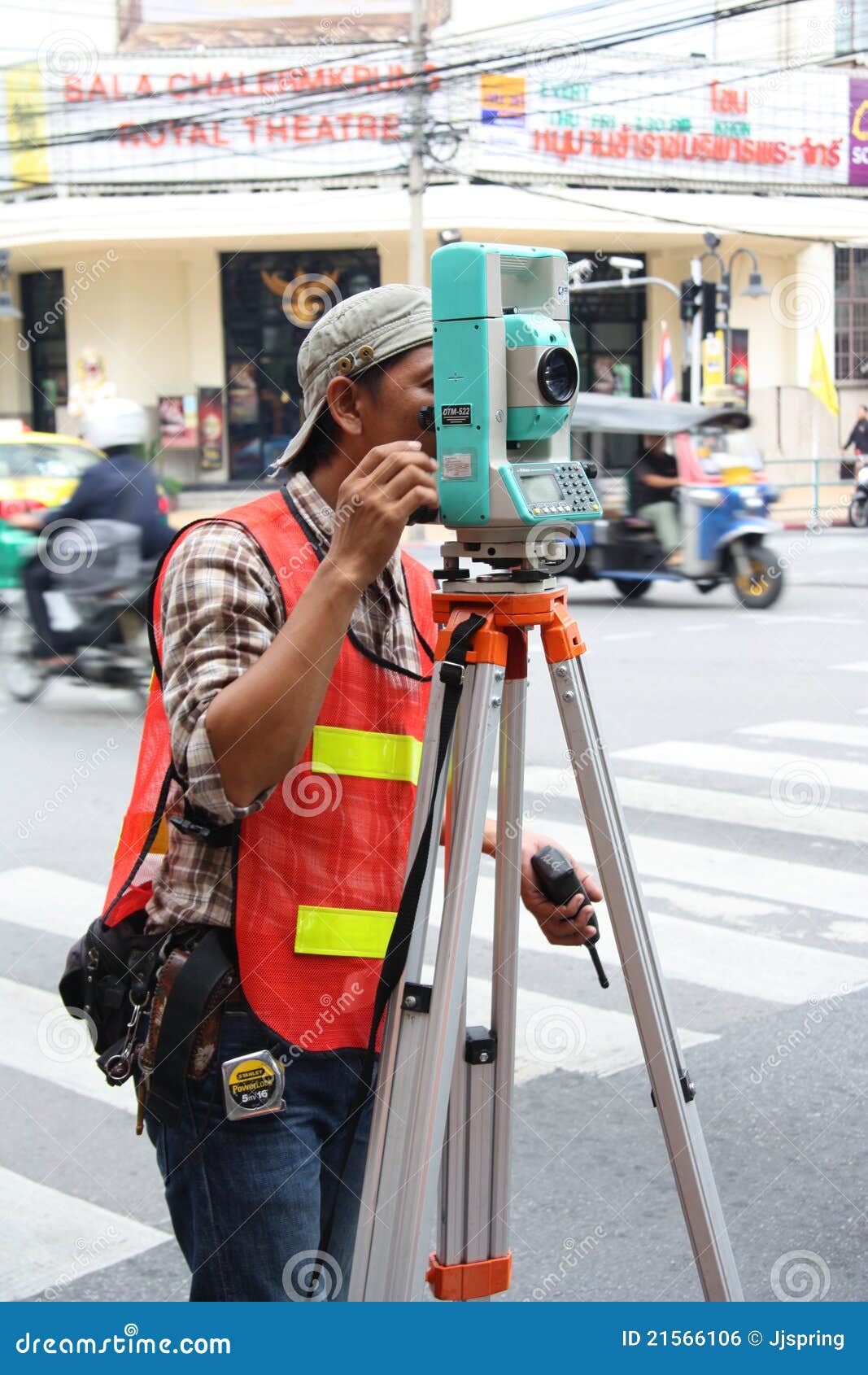 Geodesist Making Geodetic Survey with Altometer Editorial Photo - Image ...