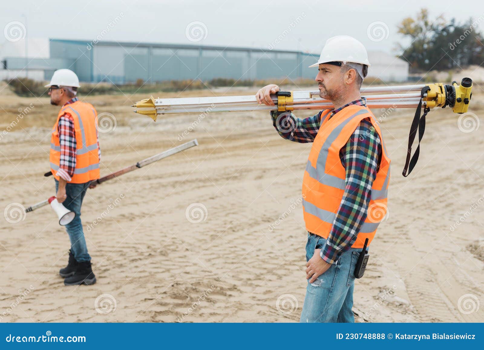 Geodesist Preapring To Work Stock Photo - Image of tachometer, work ...
