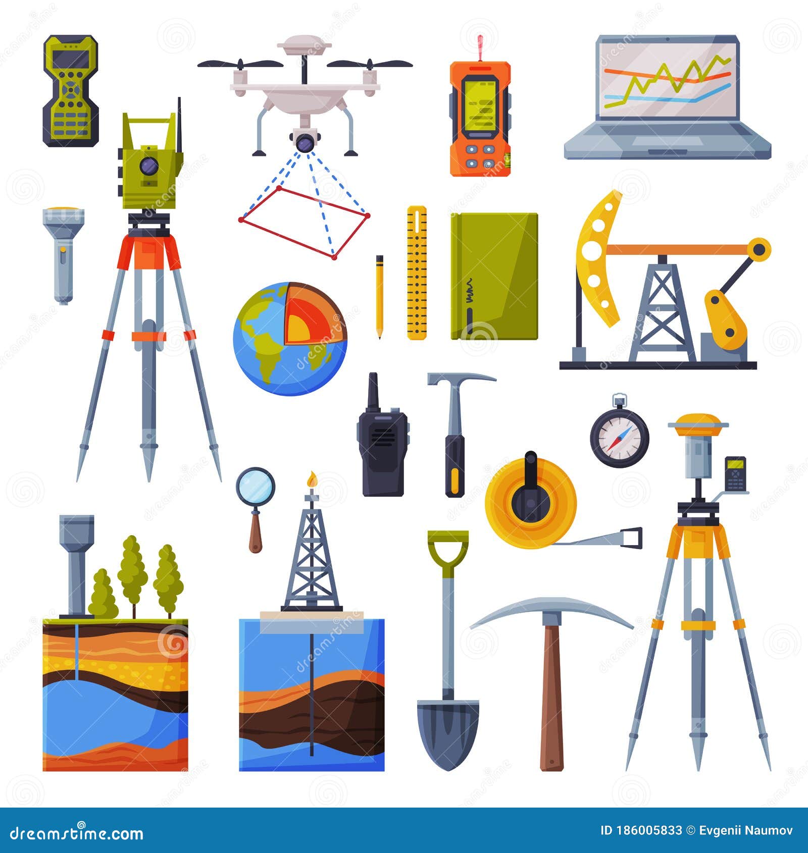 Geodesy Equipment Collection, Geodetic Engineering Instruments and ...