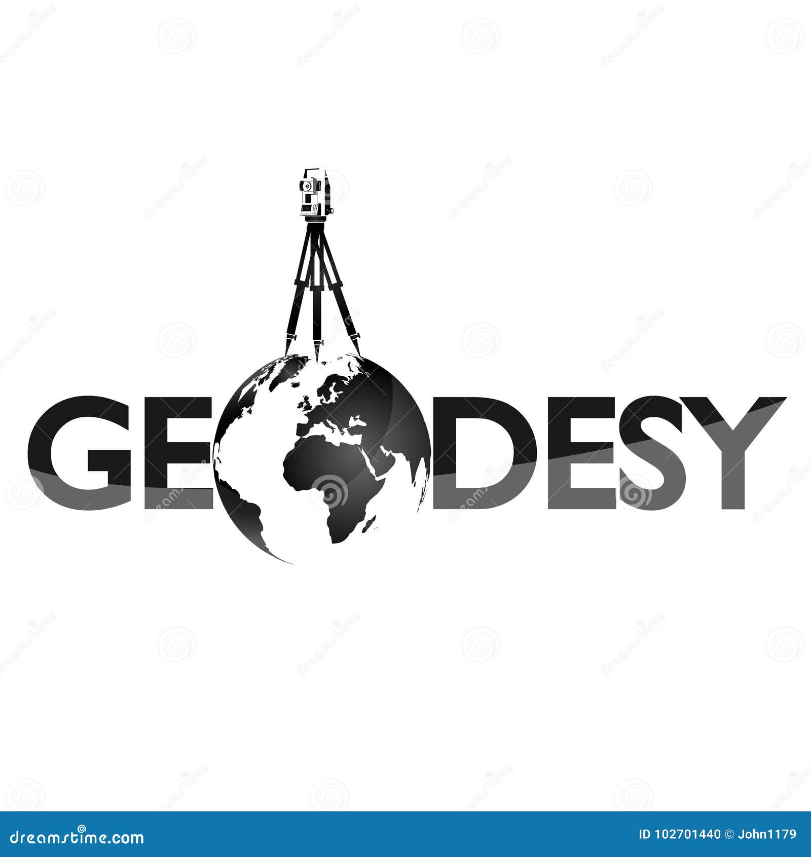 Geodesy Symbol for Surveyor Stock Illustration - Illustration of ...