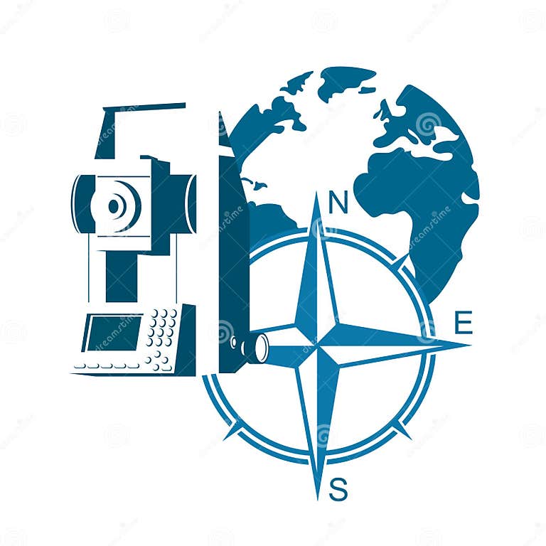 Geodesy symbol vector stock vector. Illustration of icon - 92742442