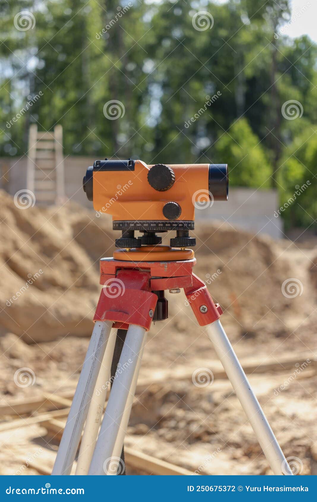Geodetic Level at the Construction Site. Indication of the Elevation of ...