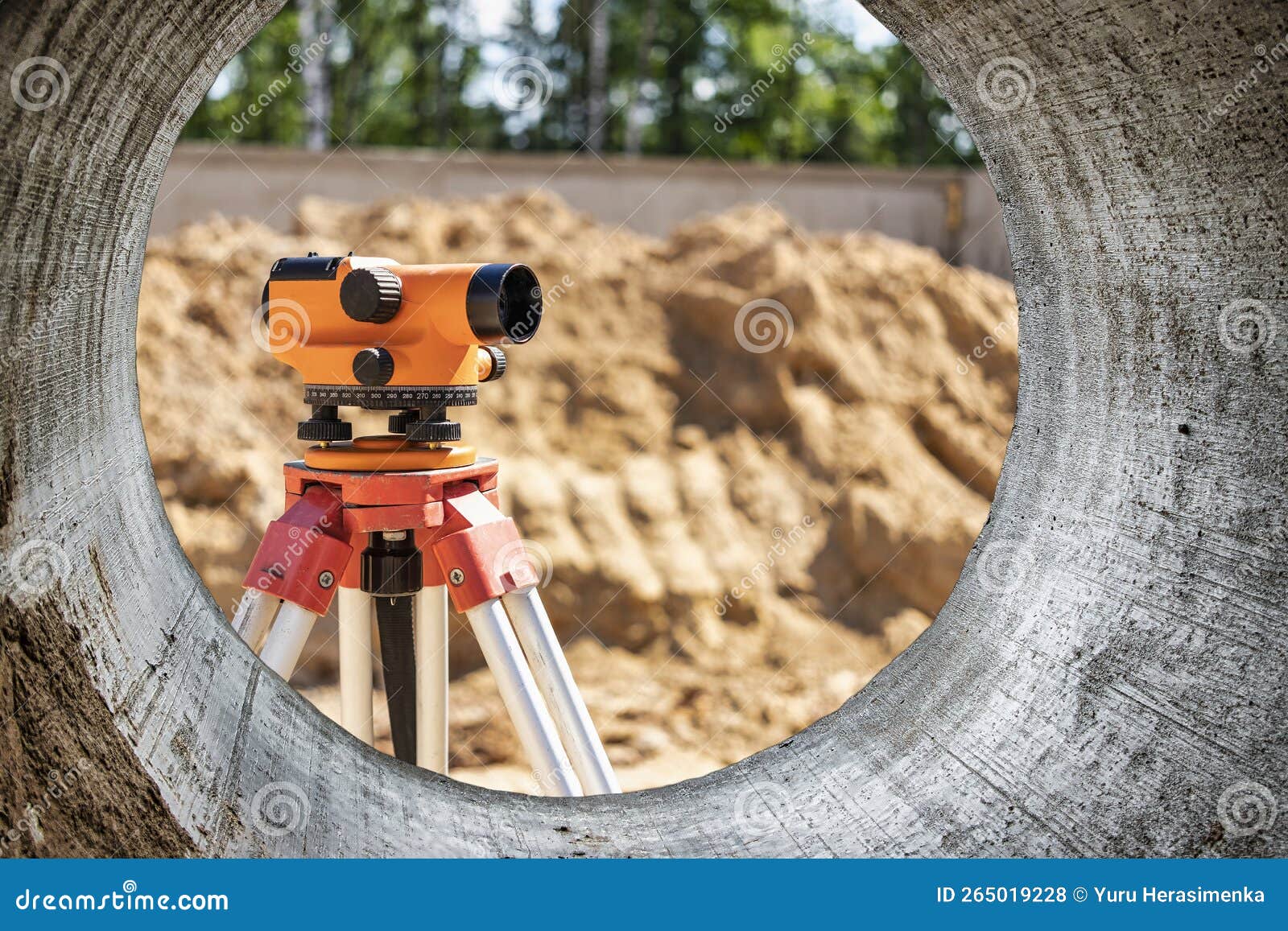 Geodetic Level at the Construction Site. Indication of the Elevation of ...