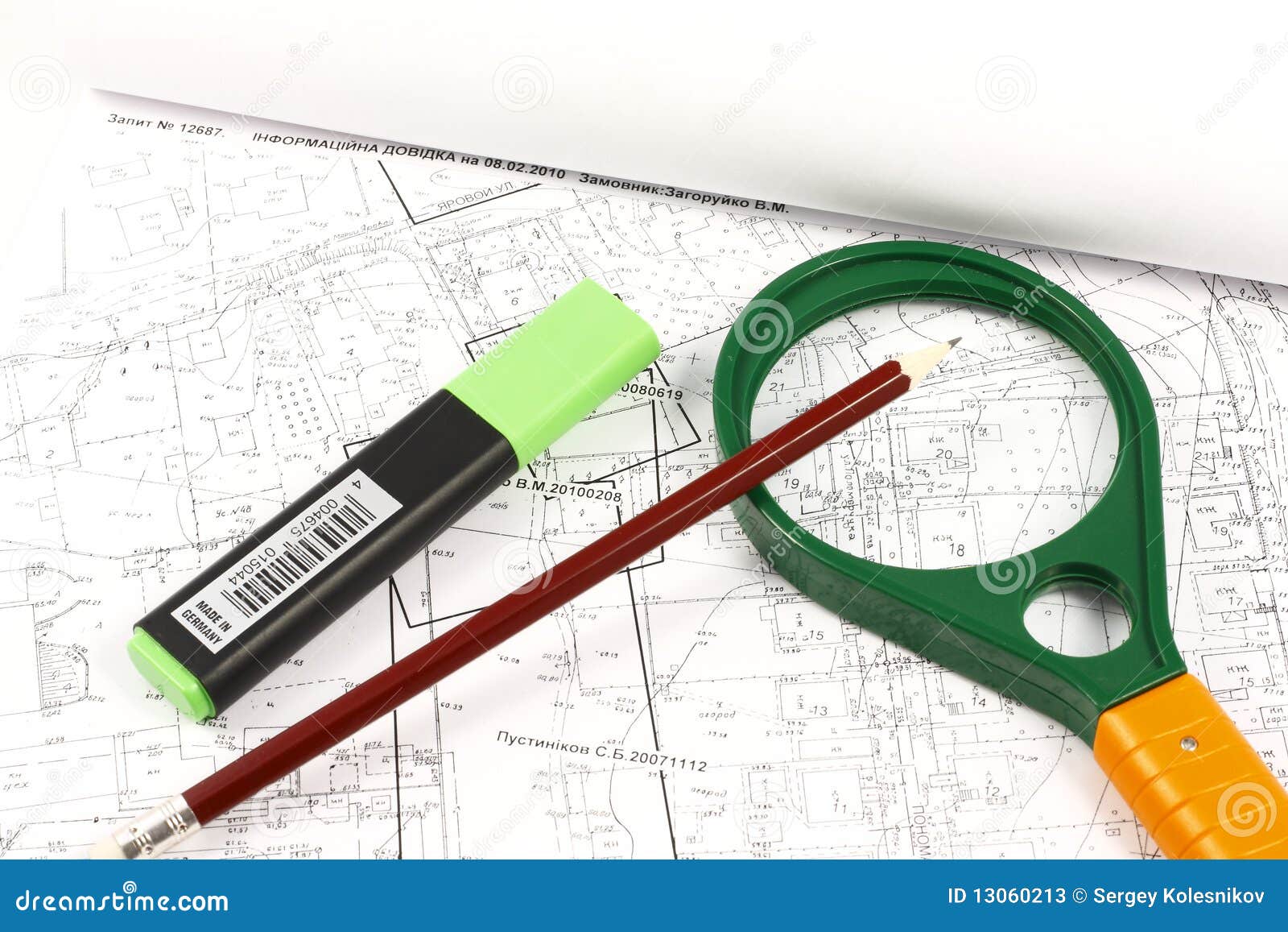 Geodetic map stock image. Image of cartography, objects - 13060213