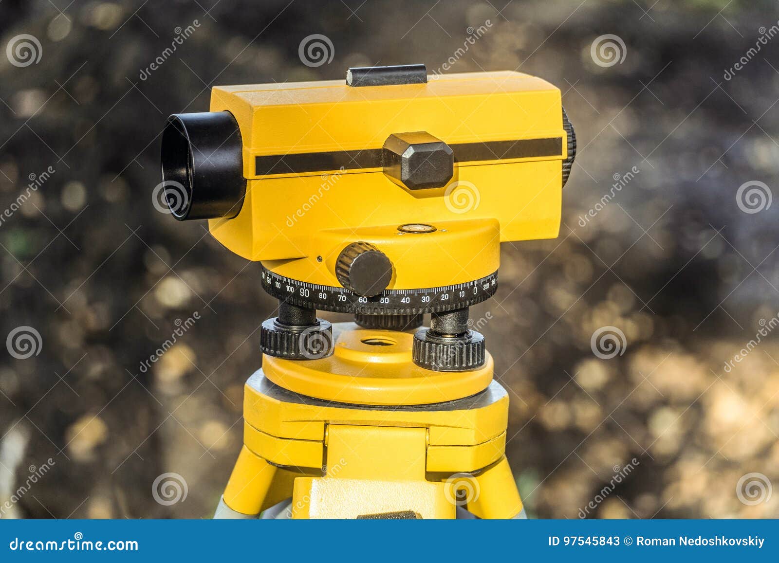 Geodetic optical level stock image. Image of niveler - 97545843