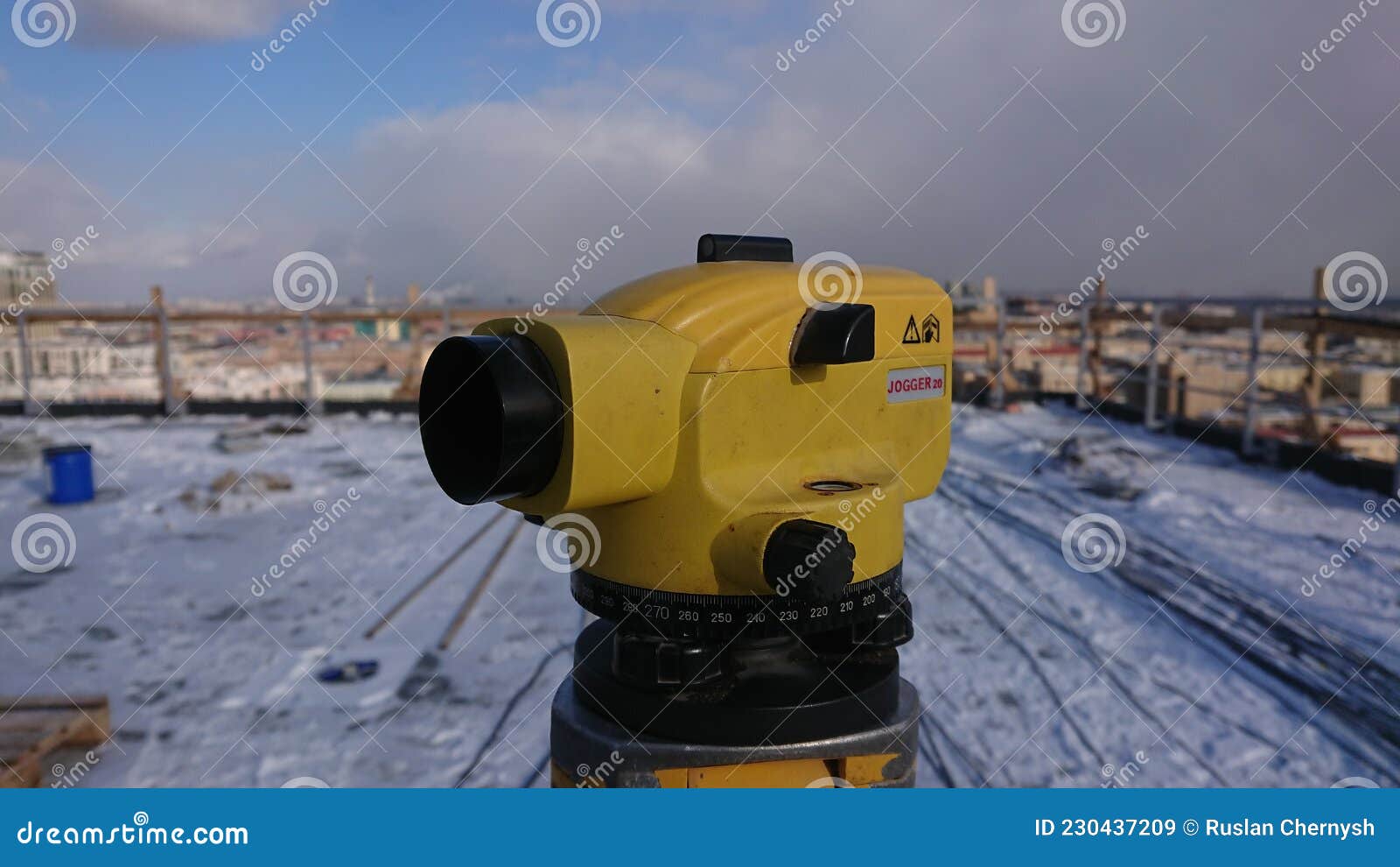 A Geodetic Tool for Leveling Stock Image - Image of excess, points ...