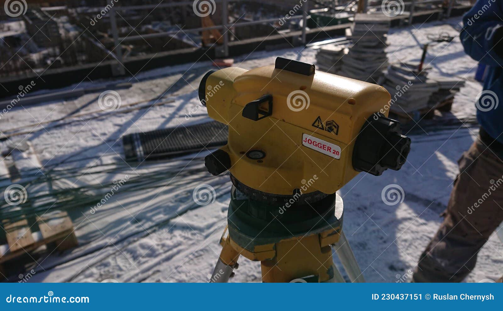 A Geodetic Tool for Leveling Stock Image - Image of main, surface ...
