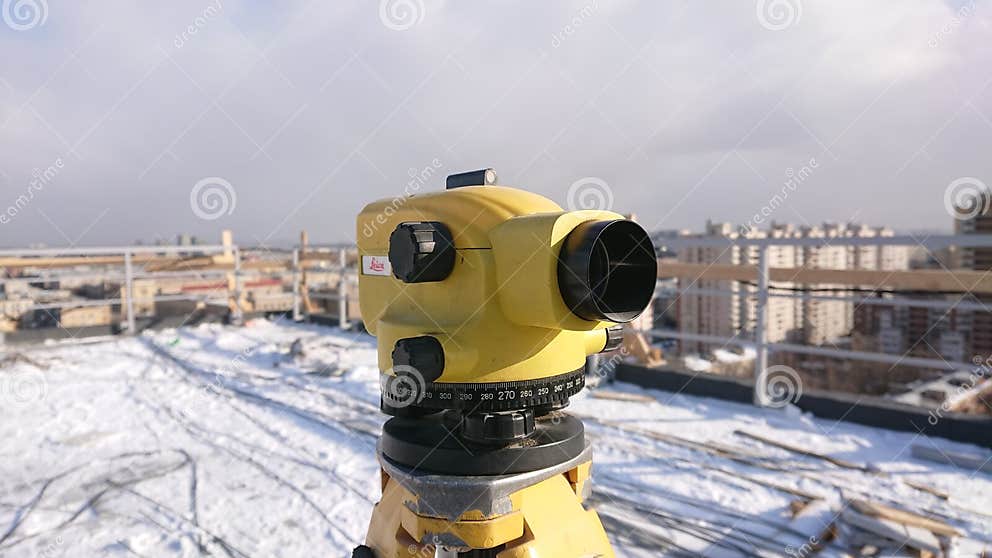 A Geodetic Tool for Leveling Stock Image - Image of geometric, tool ...