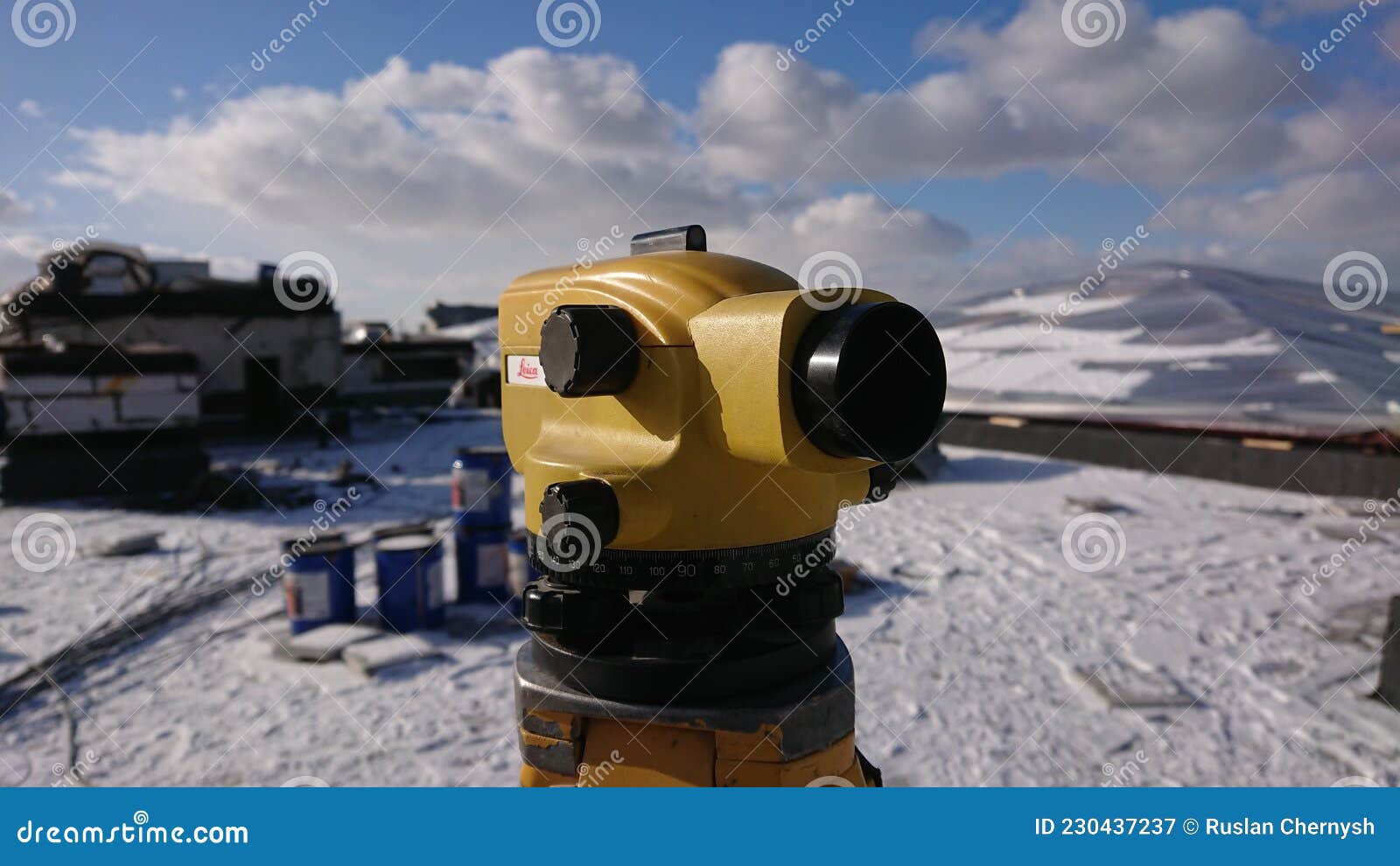 A Geodetic Tool for Leveling Stock Image - Image of tool, surface ...