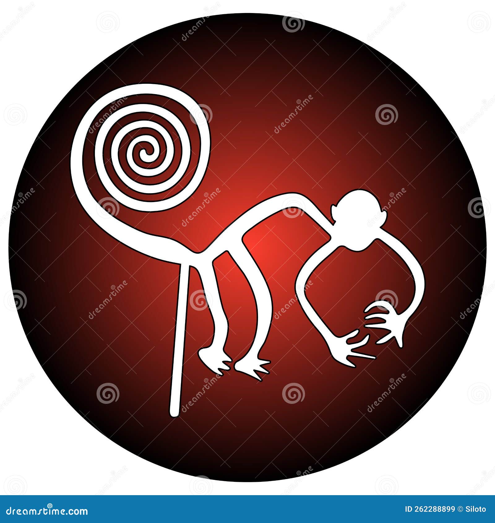 Geoglyph of the Monkey, the Nazca Lines, Nazca Desert, Peru Stock ...