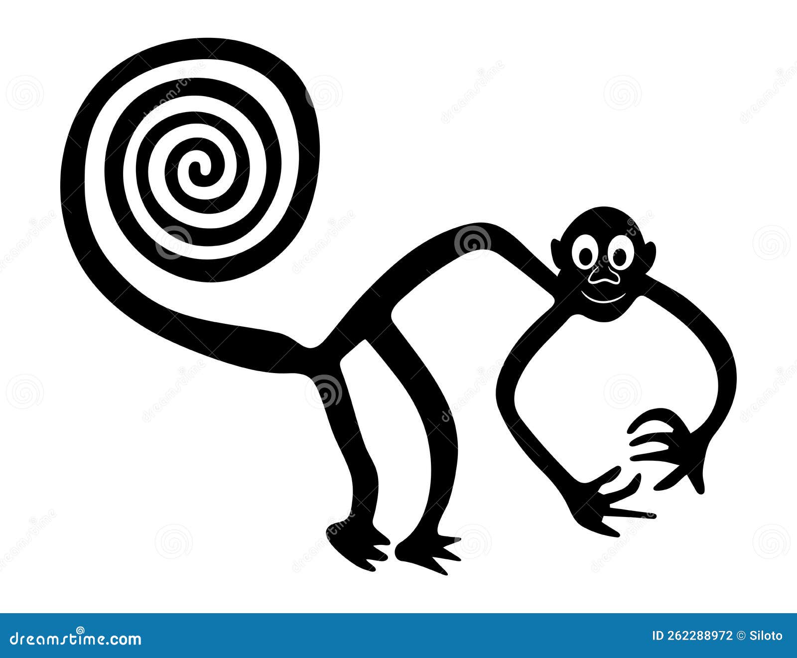 Geoglyph of the Smiling Monkey, the Nazca Lines, Nazca Desert, Peru ...