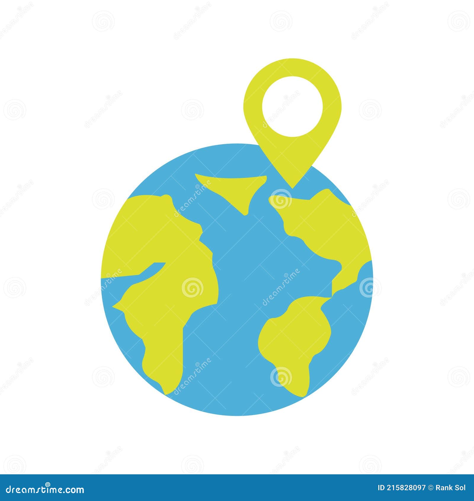 Geographic Information System Color Vector Icon Which Can Easily Modify ...