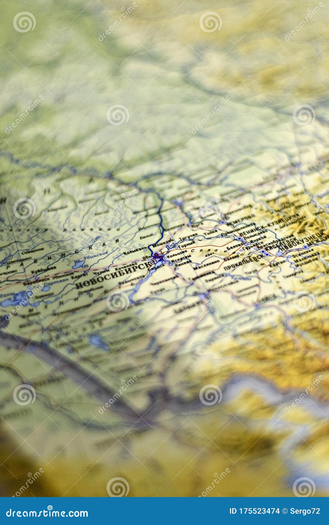 Geographic map in blur stock photo. Image of good, space - 175523474