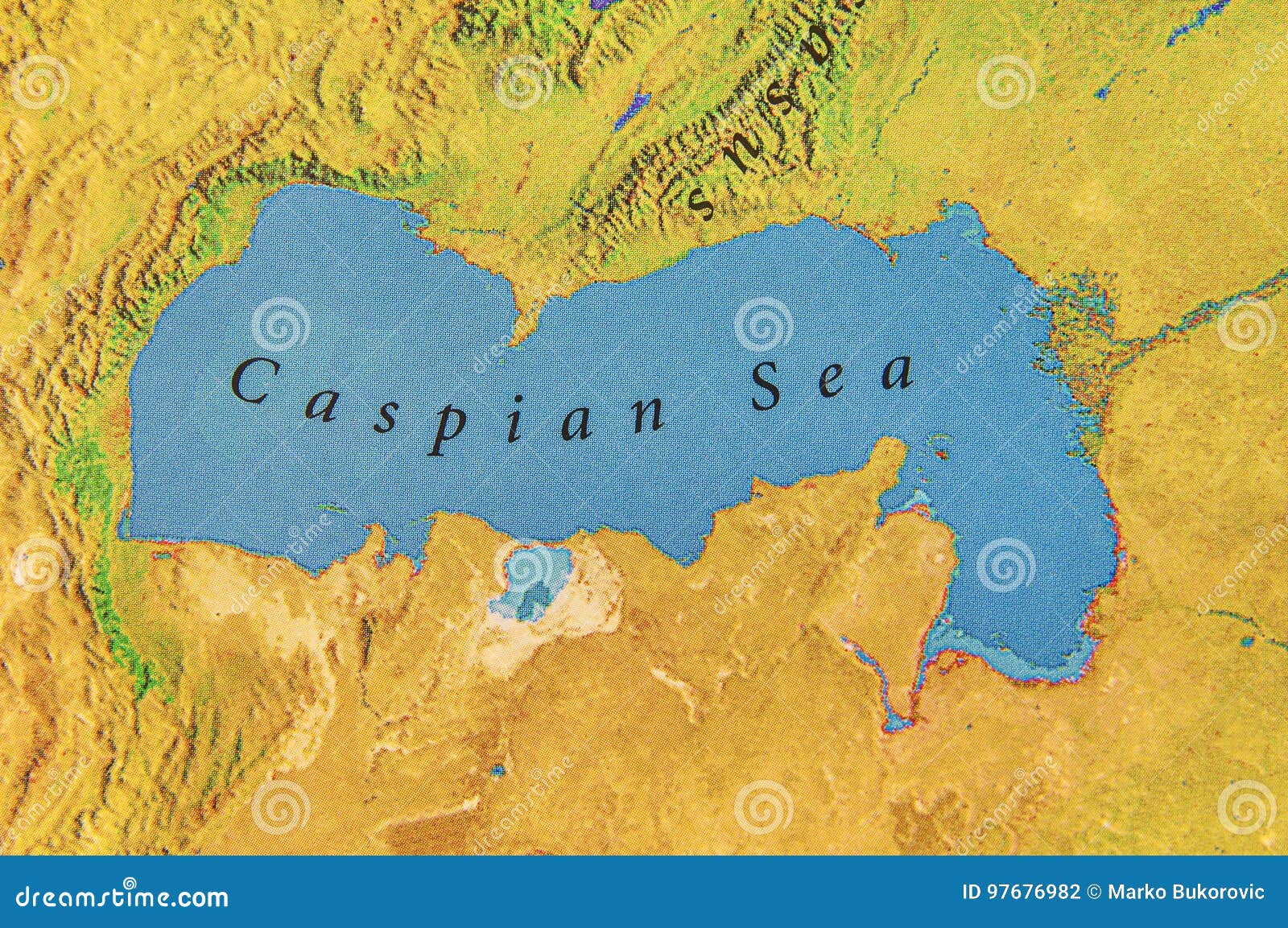 Caspian Sea On World Map