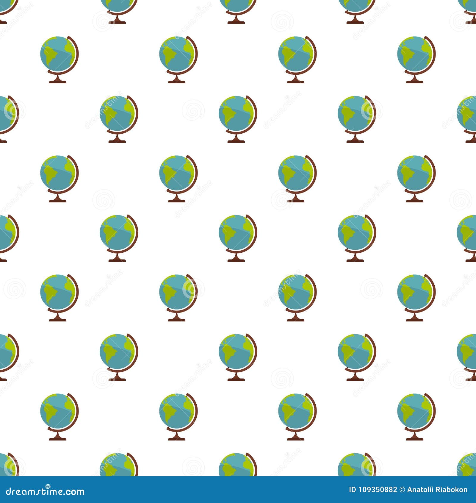 Geographic Planet Pattern Seamless Stock Vector - Illustration of ...