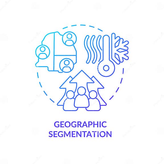 Geographic Segmentation Blue Gradient Concept Icons Set Stock ... Geographic Segmentation Blue Gradient Concept Icons Set Stock ...